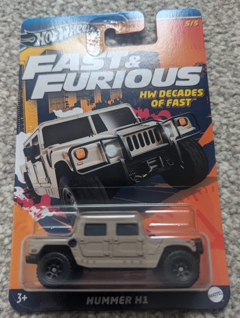 Hot Wheels (HW Decades Of Fast) - Hummer H1 - SmallScaleCars